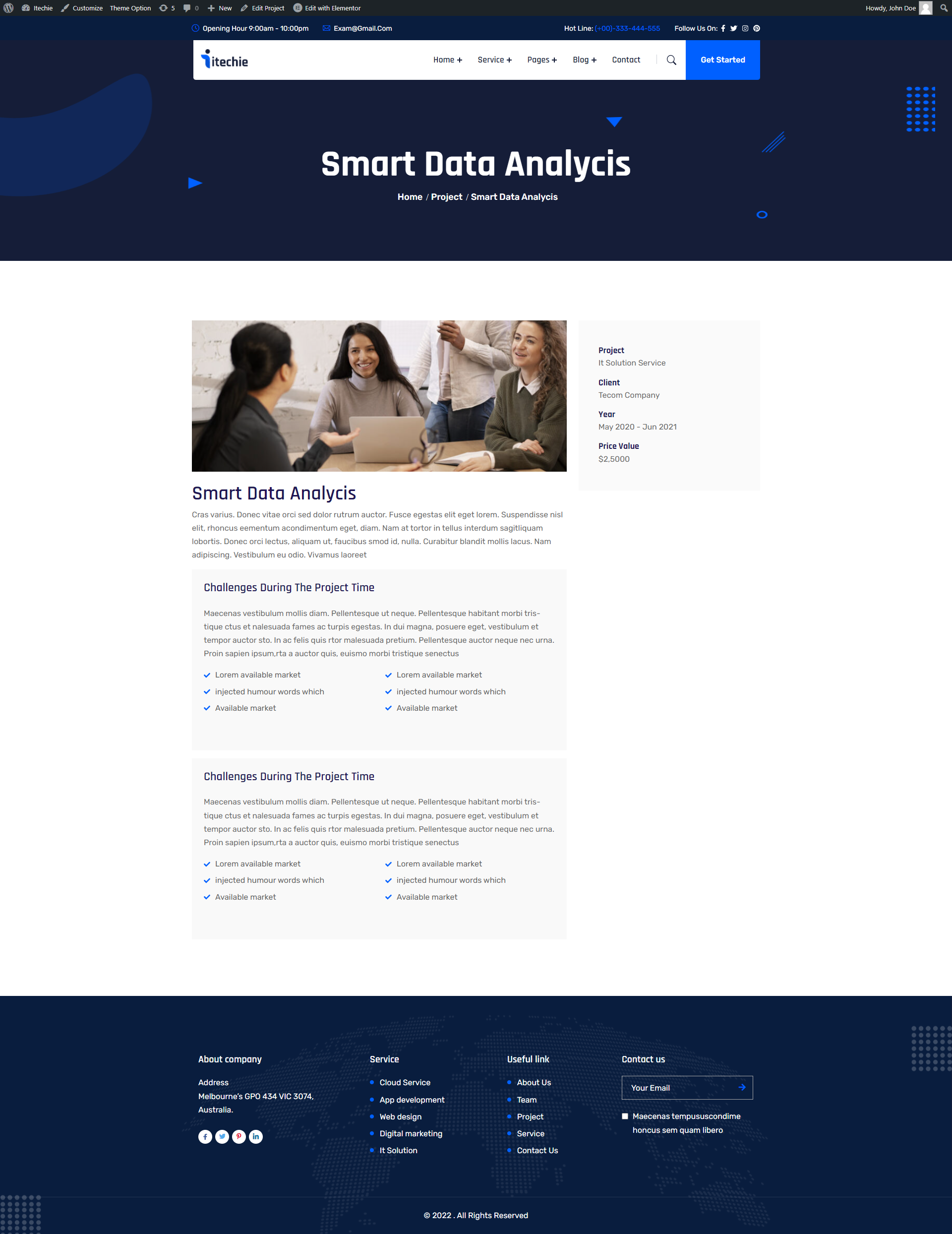 Itechie - IT Solutions and Services WordPress Theme by SolverWp | ThemeForest